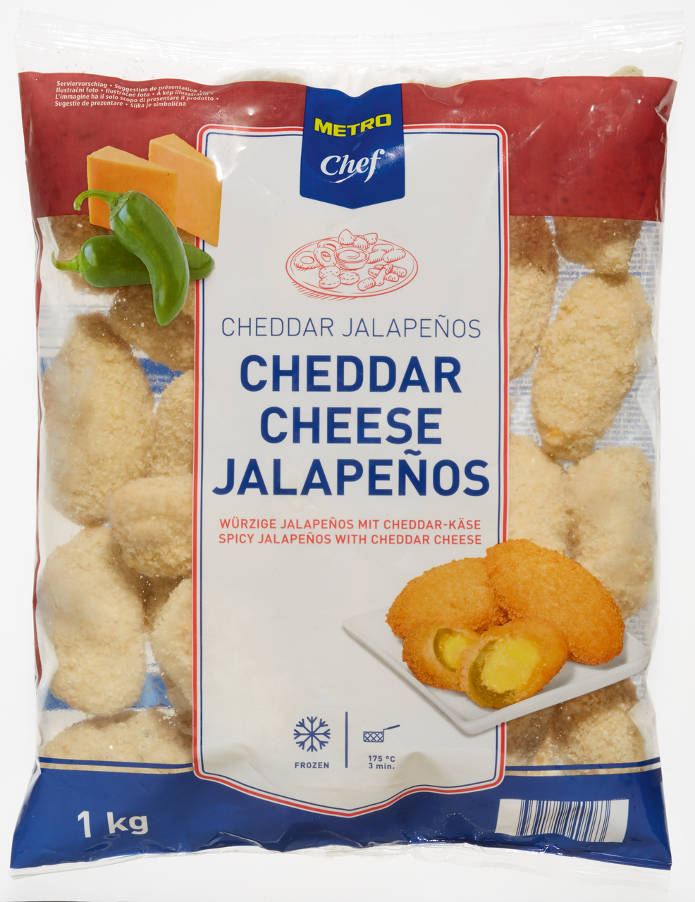 METRO Chef Cheddar cheese jalapeno 1 kg