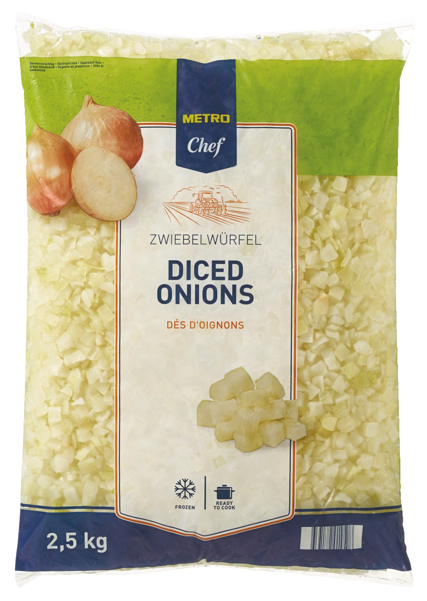 METRO Chef Oignons en dés sachet 2.5 kg