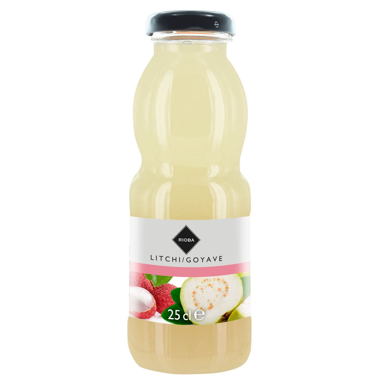 RIOBA Boisson litchi goyave 25 cl verre perdu