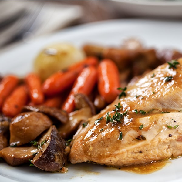 Recettes de chefs | Suprême de pintade et ses champignons | METRO