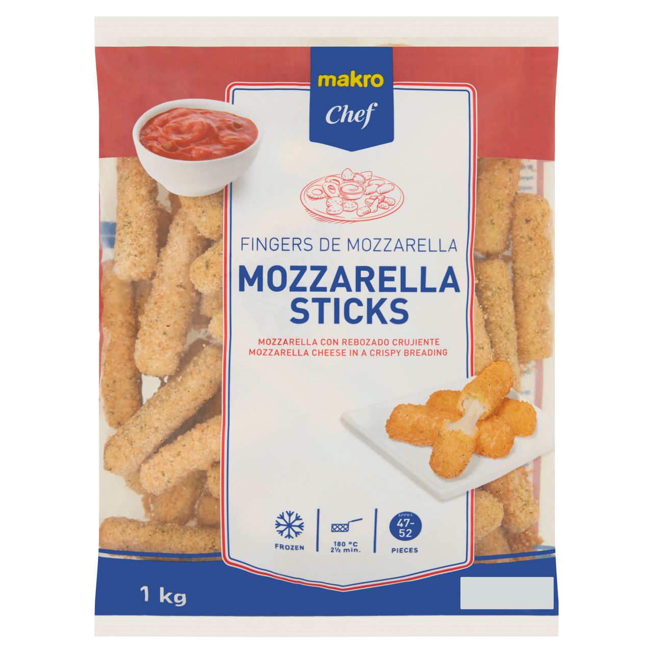 METRO Chef Mozzarella sticks mrożone 1 kg