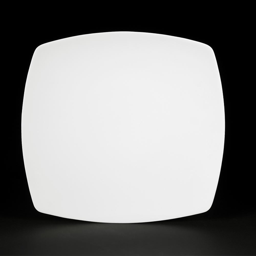 APULUM Square Set 6 Farfurii Intinse Patrate din Portelan 26 cm