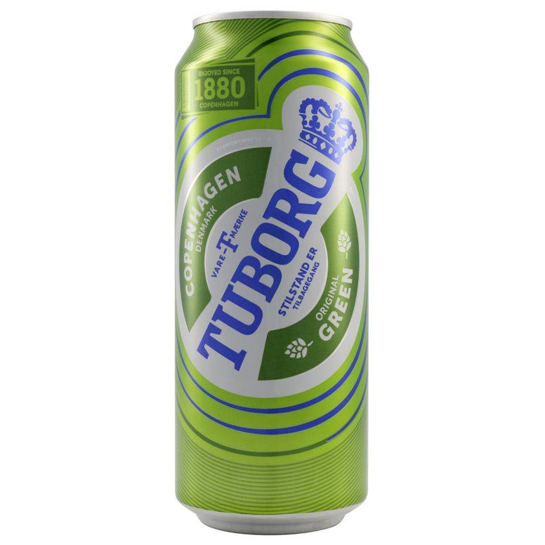 TUBORG GREEN Svetlo pivo 4,6% vol, 0,5 l limenka