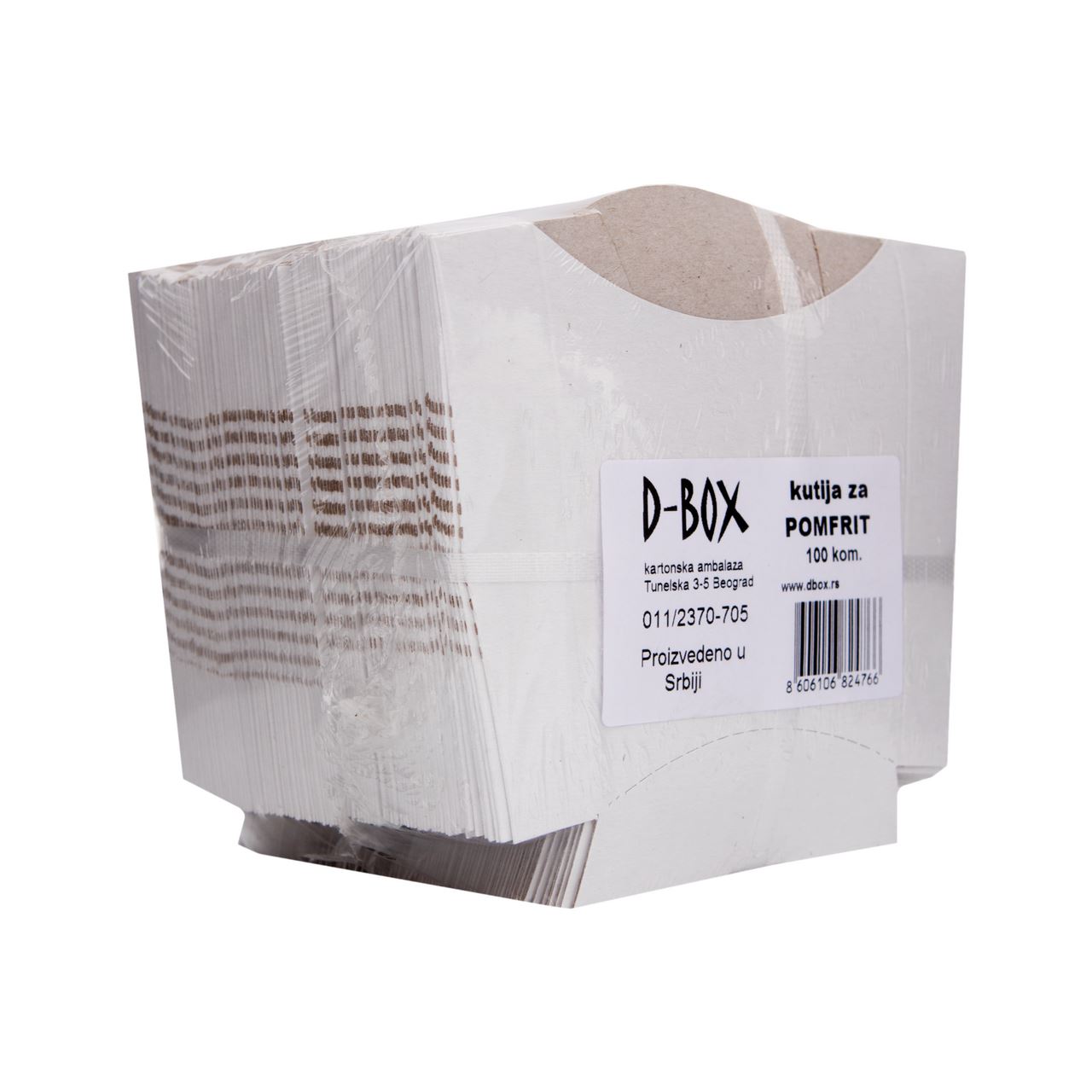 D-BOX Kutija za pomfrit 100 komada