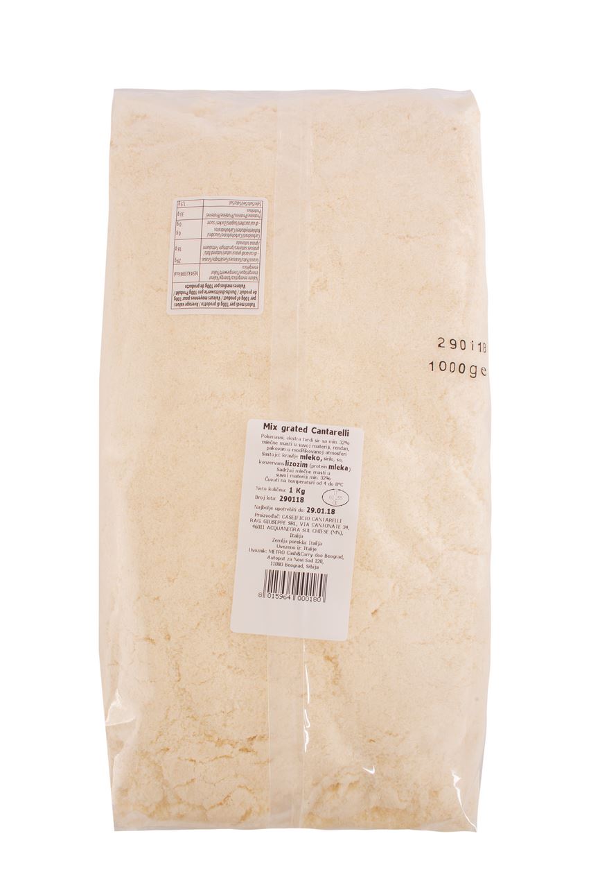 Cantarelli Tvrdi sir ribani 1 kg, kesa