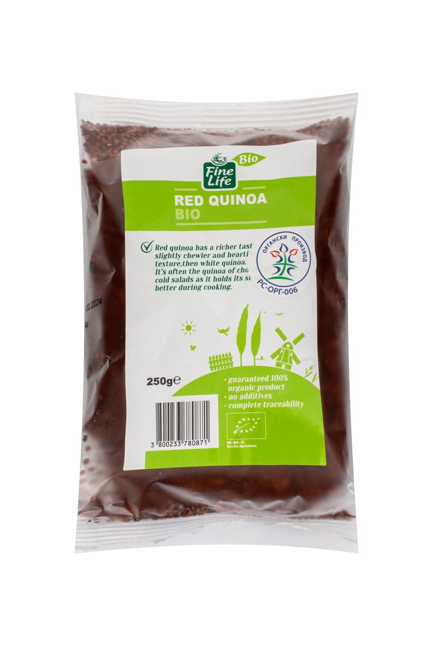 FINE LIFE BIO Organska kinoa crvena seme 250 g