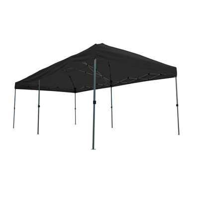 METRO PROFESSIONAL Paviljon Thagpi sklopivi, 3 x 6 m, čelik/poliester, crni