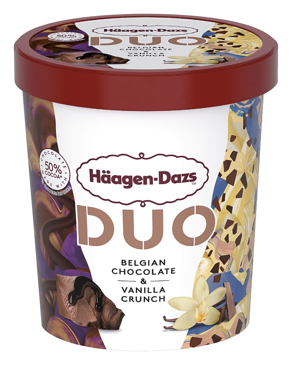 HD 420ml DUO BG.ČOKO+VANILKA - Rodinné balenie, Zmrzliny, nanuky, Zmrzliny, ľad, Mrazené