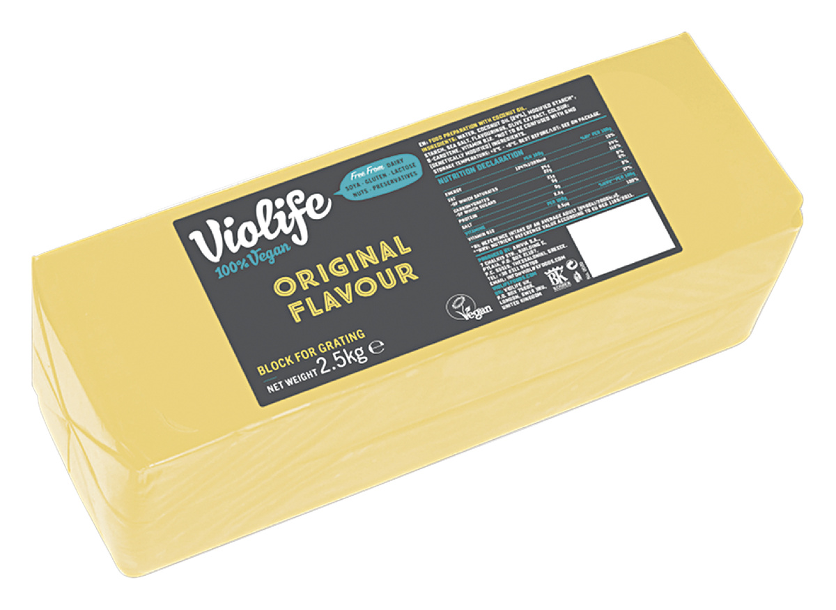 Violife Gouda blok rastlinná alternatíva syra vegan chlad. 2,5 kg ...