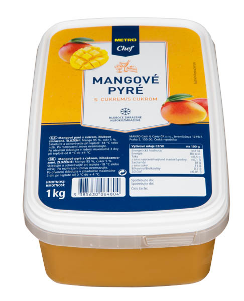 METRO Chef Pyré ovocné mango mraz. 1 kg - Ovocie ostatné, Ovocie ...
