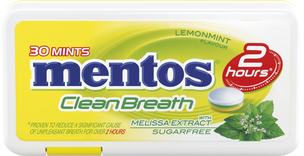 mentos CleanBreath lemonmint 12 x 21 g - Mätové, Cukríky, Cukríky ...