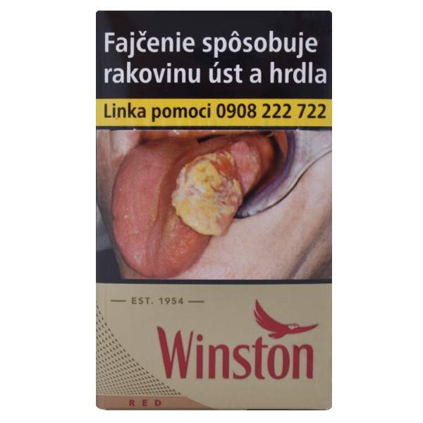 Winston Gold Red king size box 20 ks KC 5,20 10 krab. kolok K tvrdé bal ...
