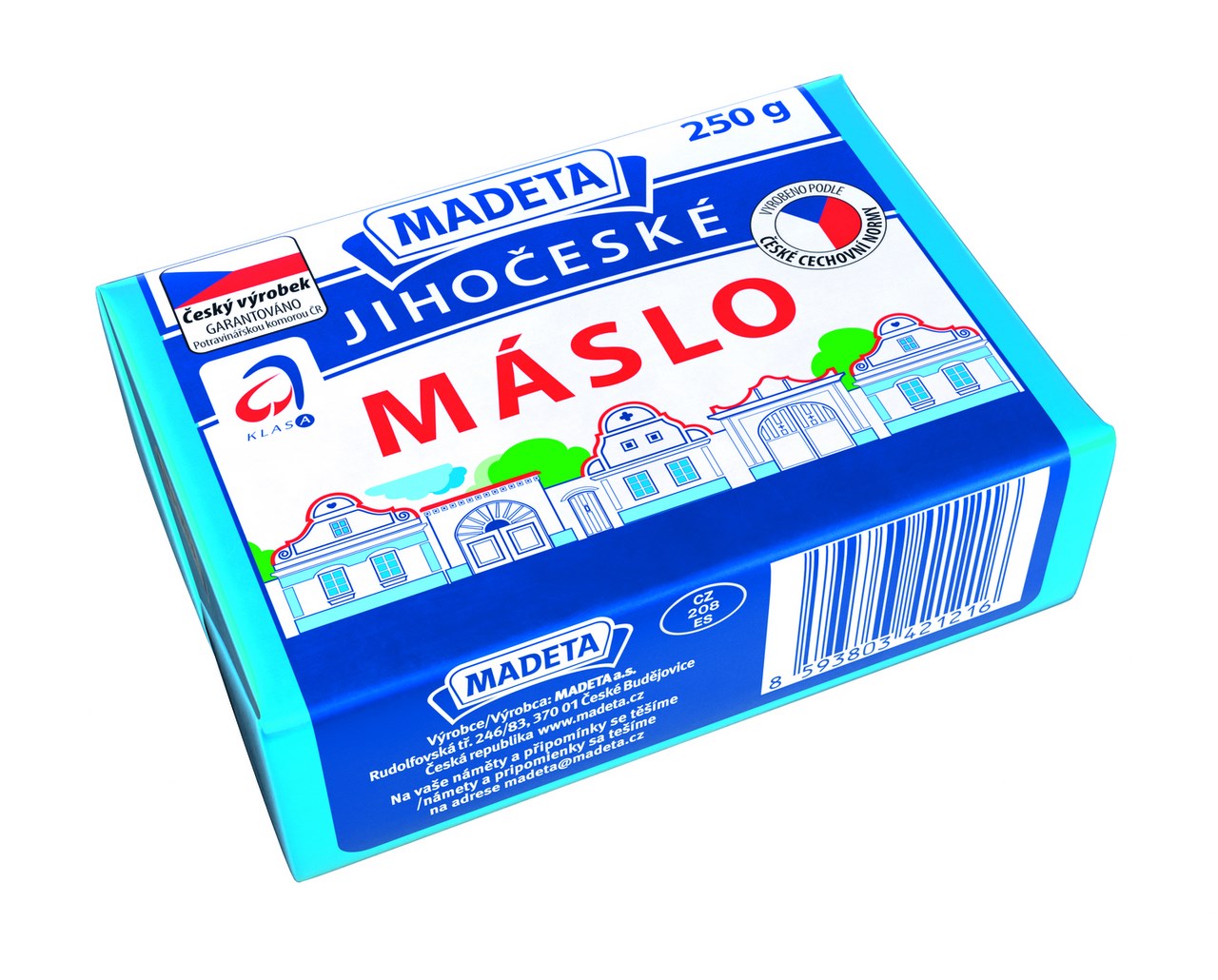 MADETA Jihočeské máslo 82 % chlad. 250 g - Maslo, Maslo, margaríny ...