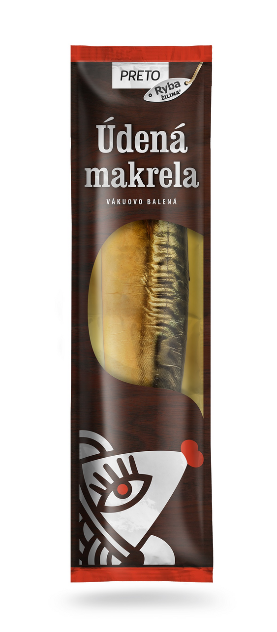 PRETO Ryba Žilina Makrela údená vákuovo balená chlad. váž. cca 300 g ...