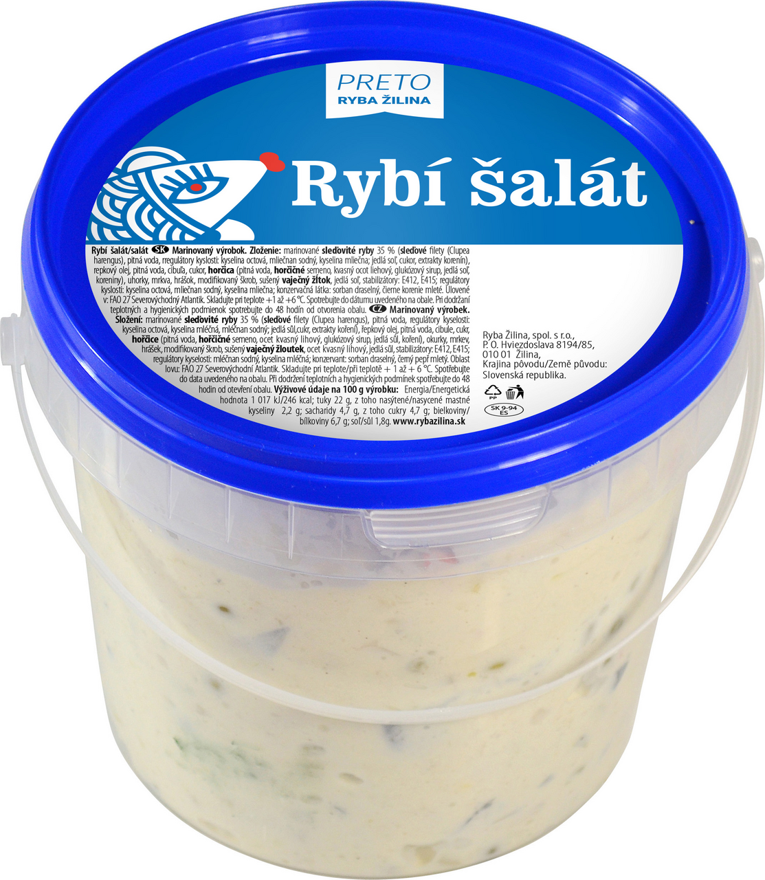 PRETO Ryba Žilina Rybí šalát chlad. 1 kg - Rybie, Lahôdkové šaláty ...