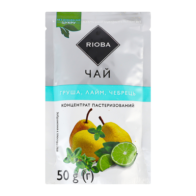 RIOBA Чай Груша-лайм-чебрець концентрат пастеризов 50г